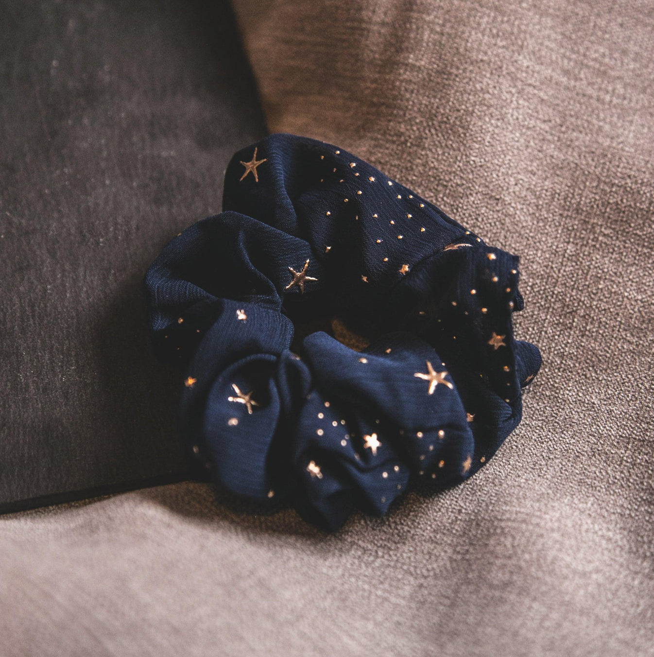 Demi Star Hair Scrunchie | Navy | Luna Charles
