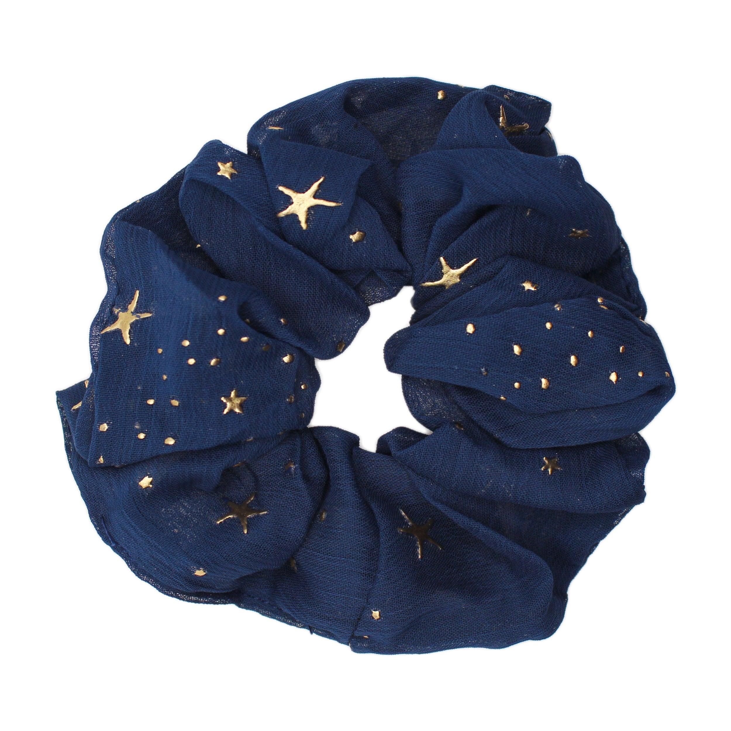 Demi Star Hair Scrunchie | Navy | Luna Charles