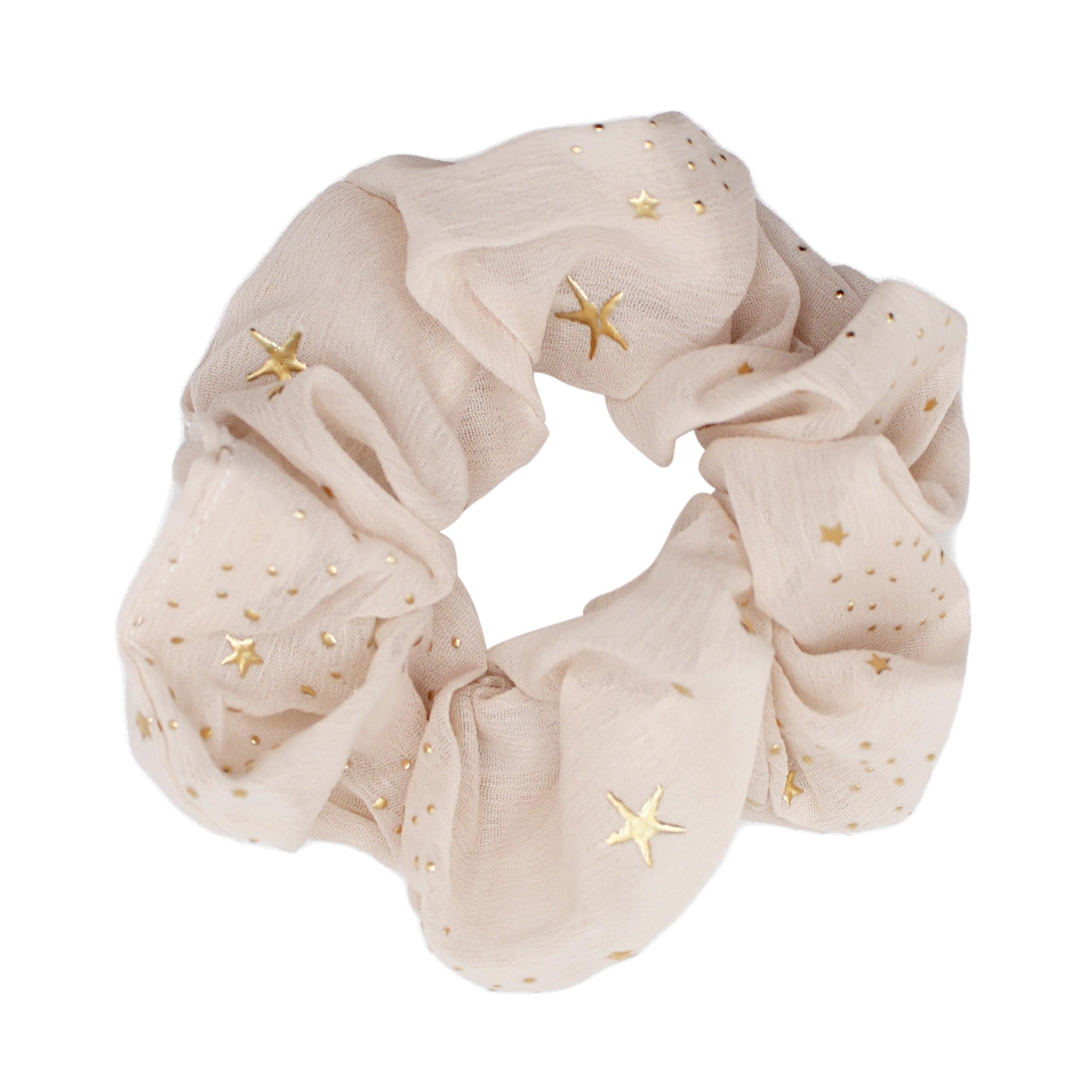 Demi Star Hair Scrunchie | Taupe | Luna Charles